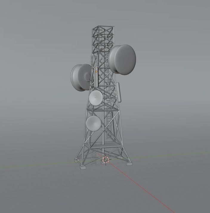 Telecom tower free 3D model | CGTrader