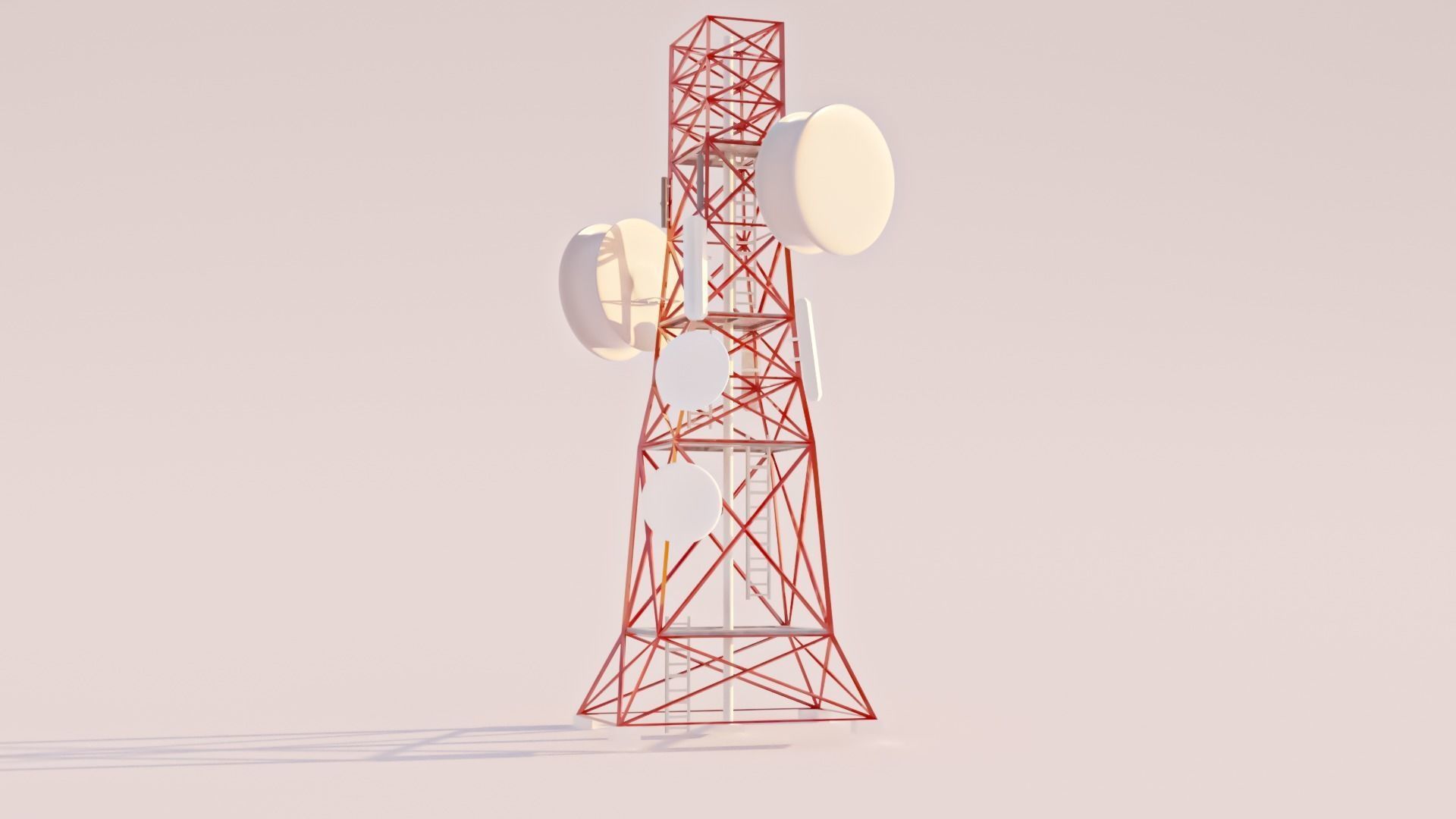 Telecom tower free 3D model | CGTrader