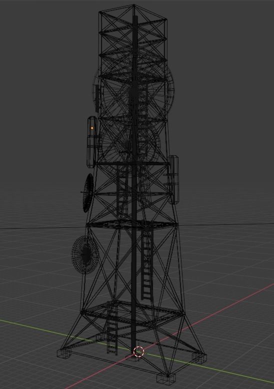 Telecom tower free 3D model | CGTrader