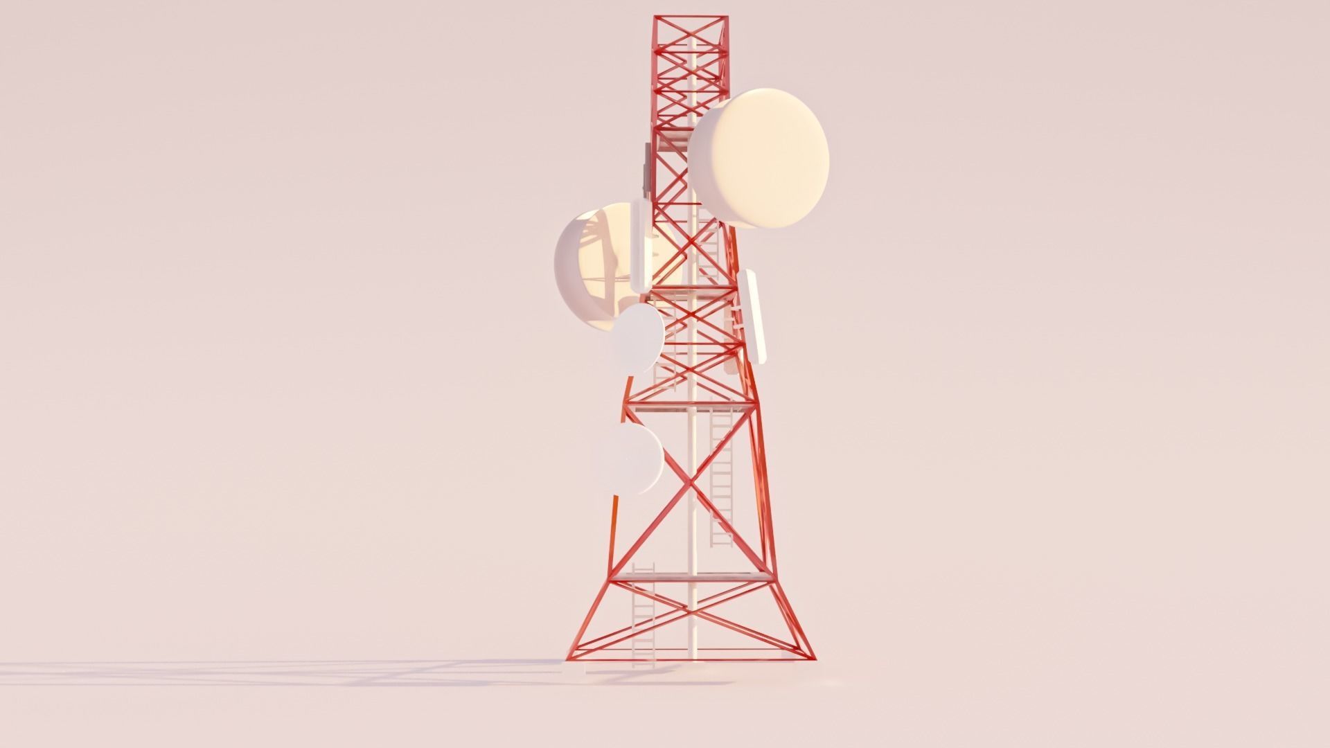 Telecom tower free 3D model | CGTrader