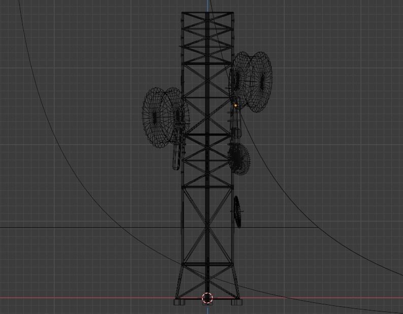 Telecom tower free 3D model | CGTrader