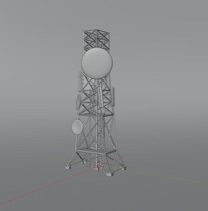 Telecom tower free 3D model | CGTrader
