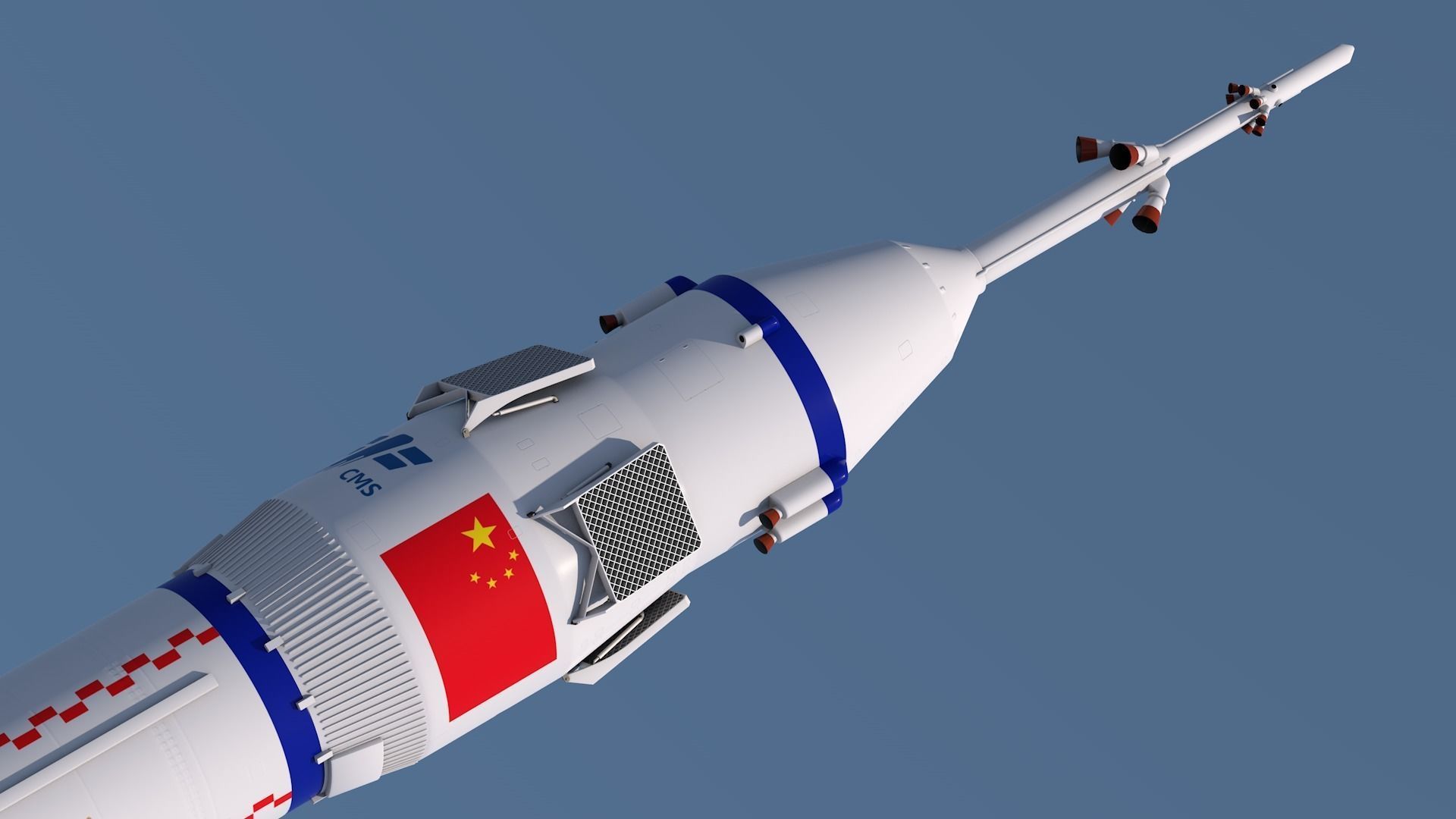 Long March CZ-2F 3D model | CGTrader