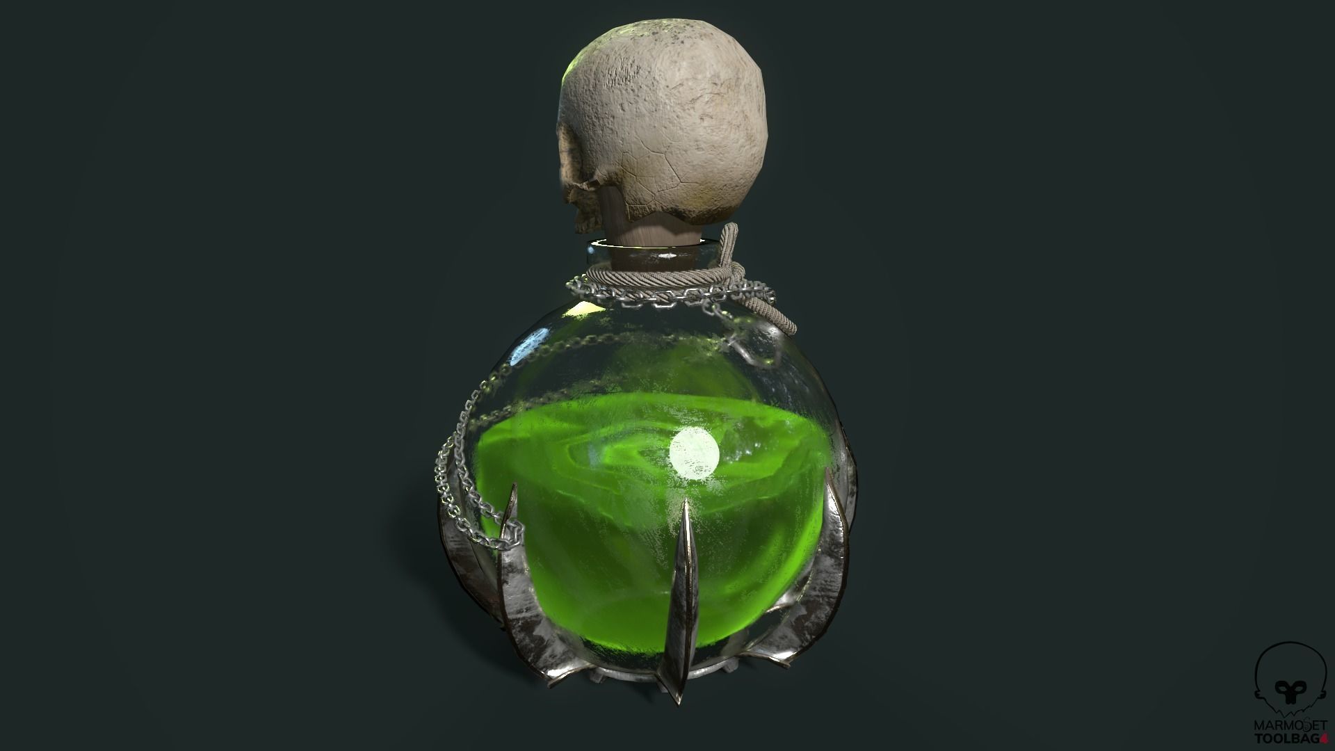 3D model Lowpoly Poison Potion Bottle VR / AR / low-poly | CGTrader