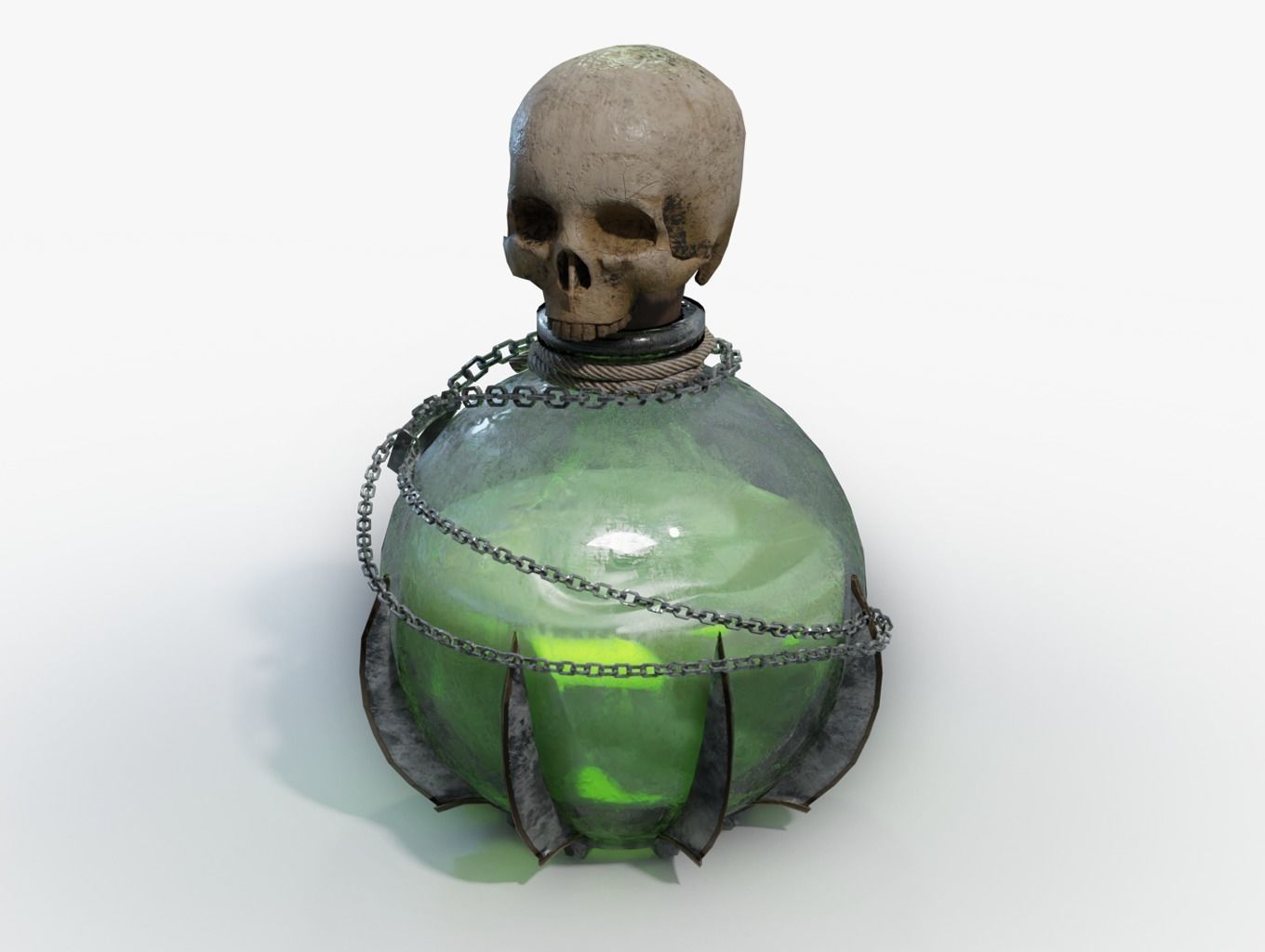 3D model Lowpoly Poison Potion Bottle VR / AR / low-poly | CGTrader