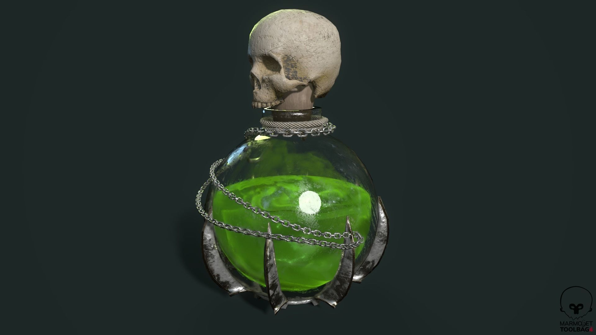 3D model Lowpoly Poison Potion Bottle VR / AR / low-poly | CGTrader