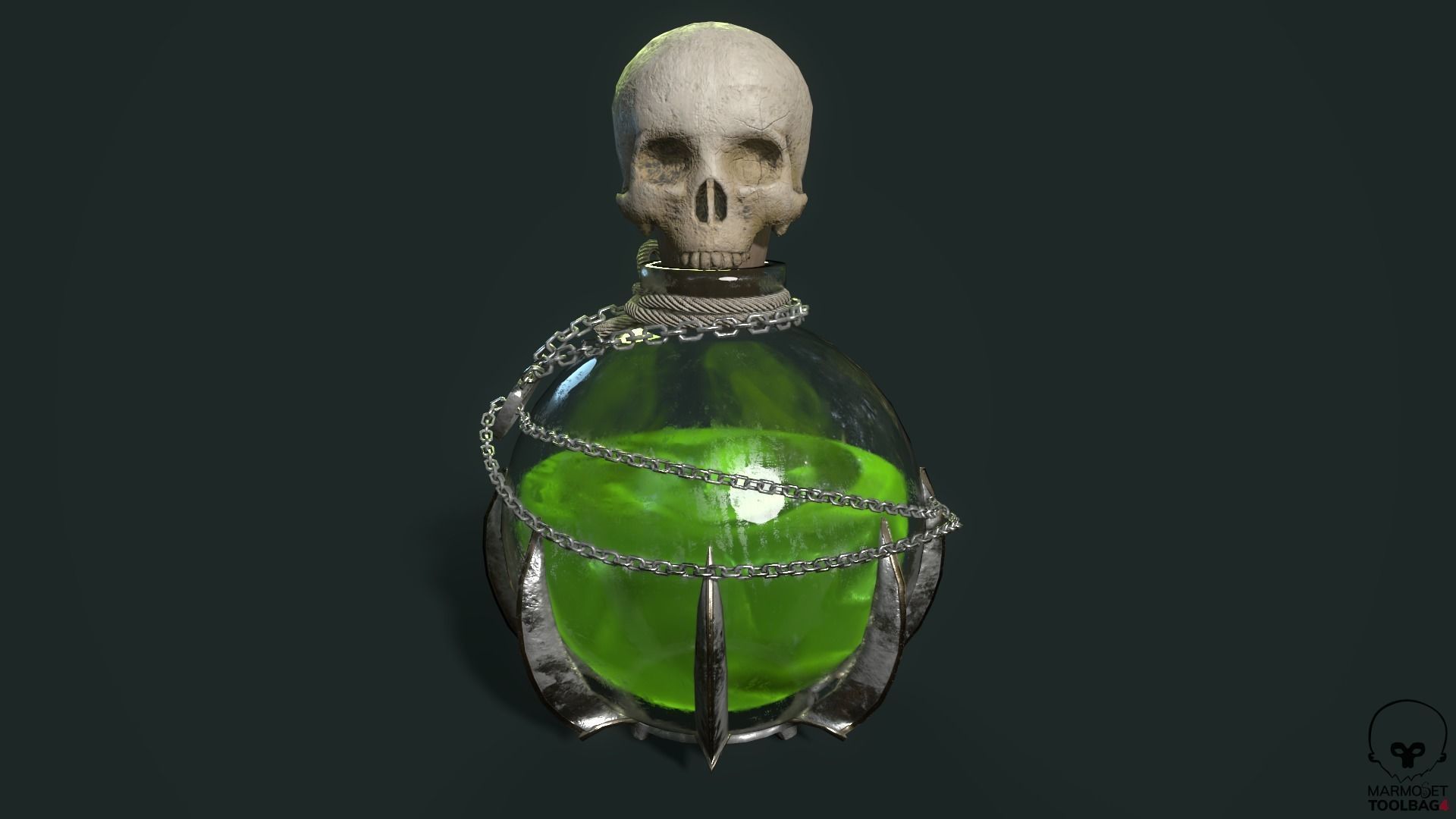 3D model Lowpoly Poison Potion Bottle VR / AR / low-poly | CGTrader