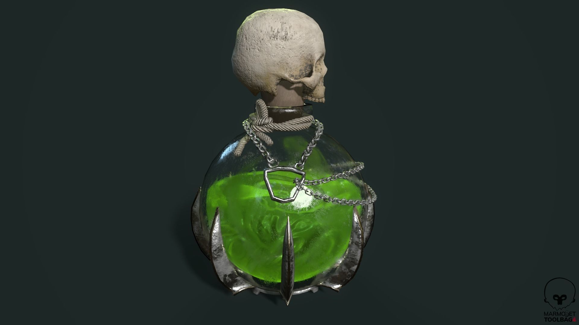 3D model Lowpoly Poison Potion Bottle VR / AR / low-poly | CGTrader