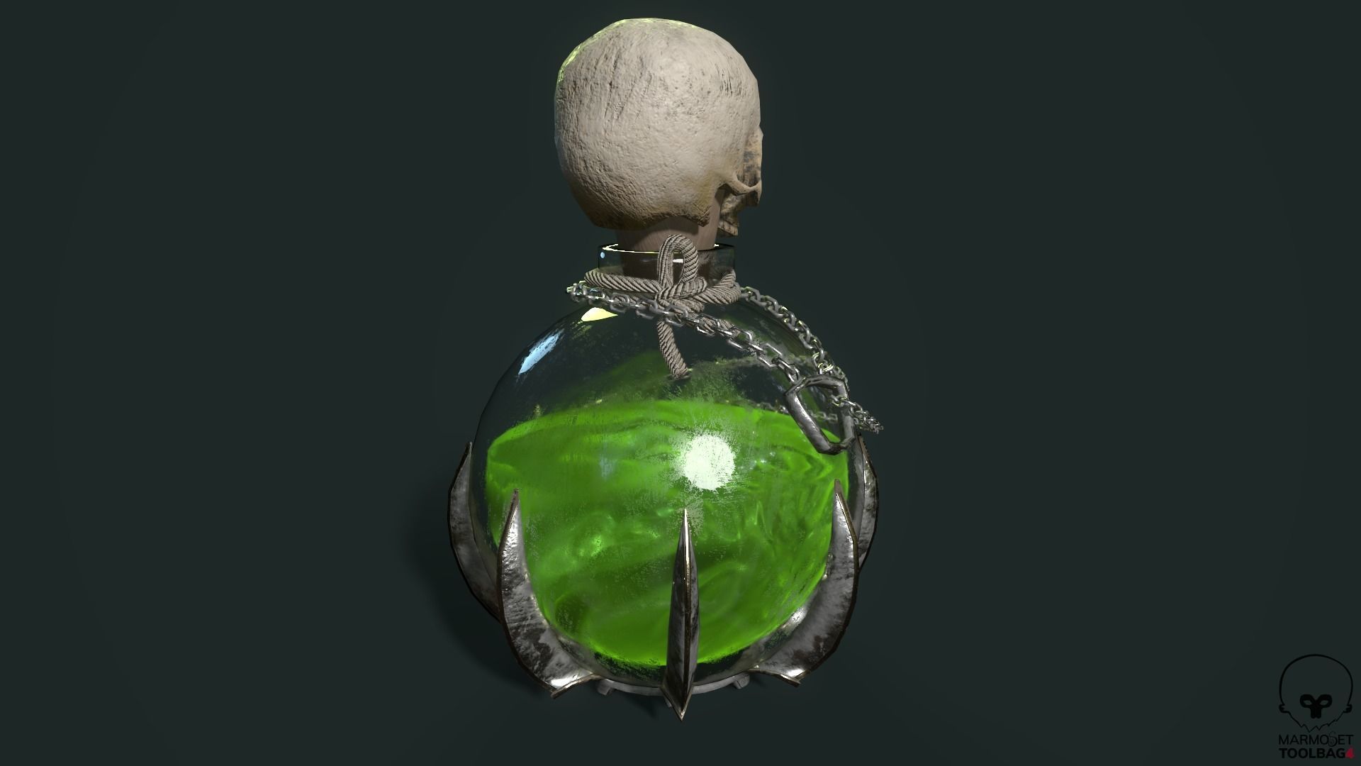 3D model Lowpoly Poison Potion Bottle VR / AR / low-poly | CGTrader