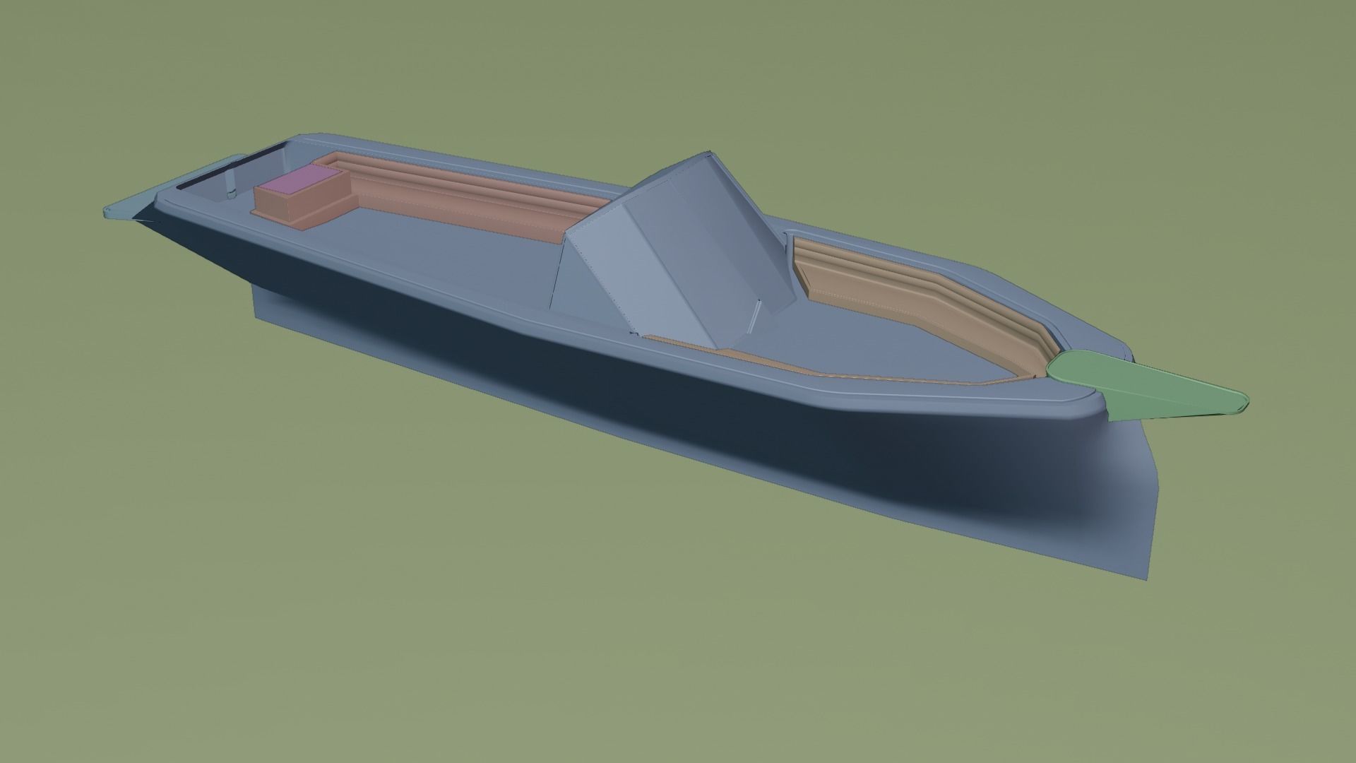 Sleek Modern Boat free 3D model | CGTrader