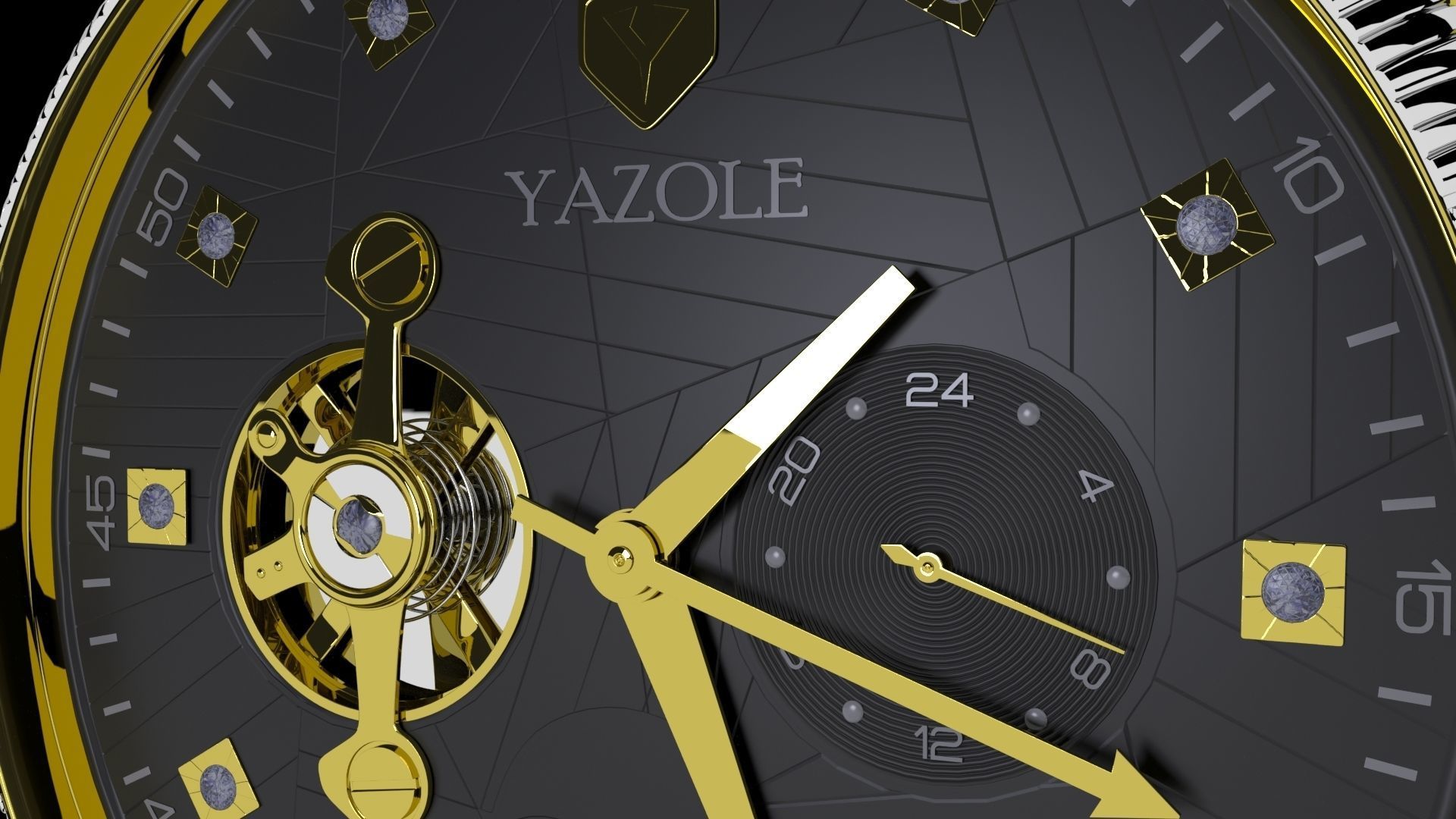 Yazole Watch free VR / AR / low-poly 3D model | CGTrader