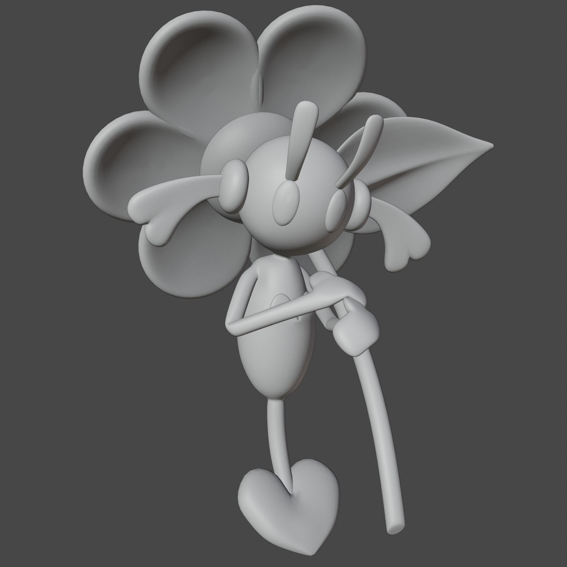 3D model Floette flower VR / AR / low-poly | CGTrader