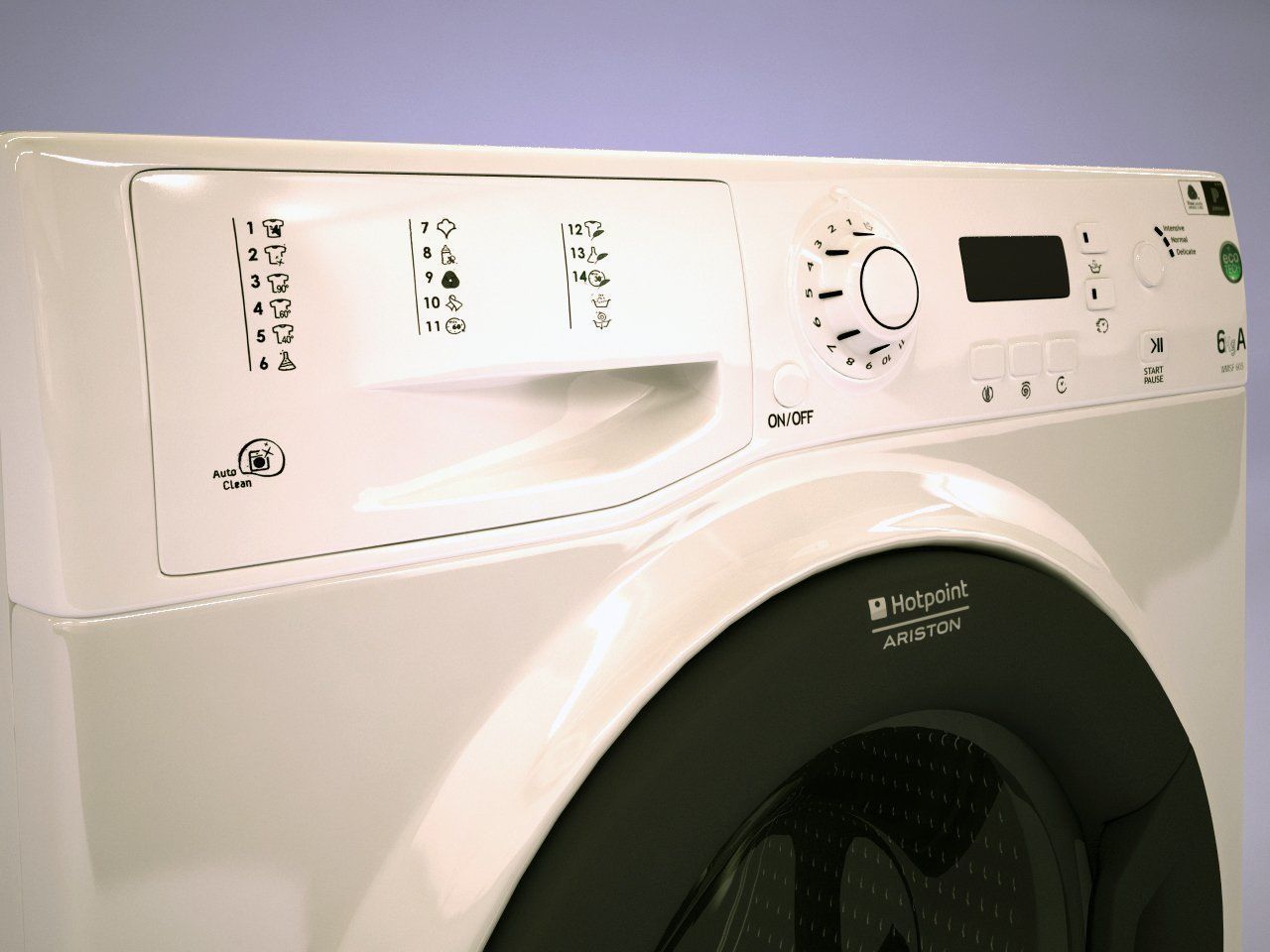 Washing-Machine Hotpoint Ariston WMSF 605 3D model | CGTrader