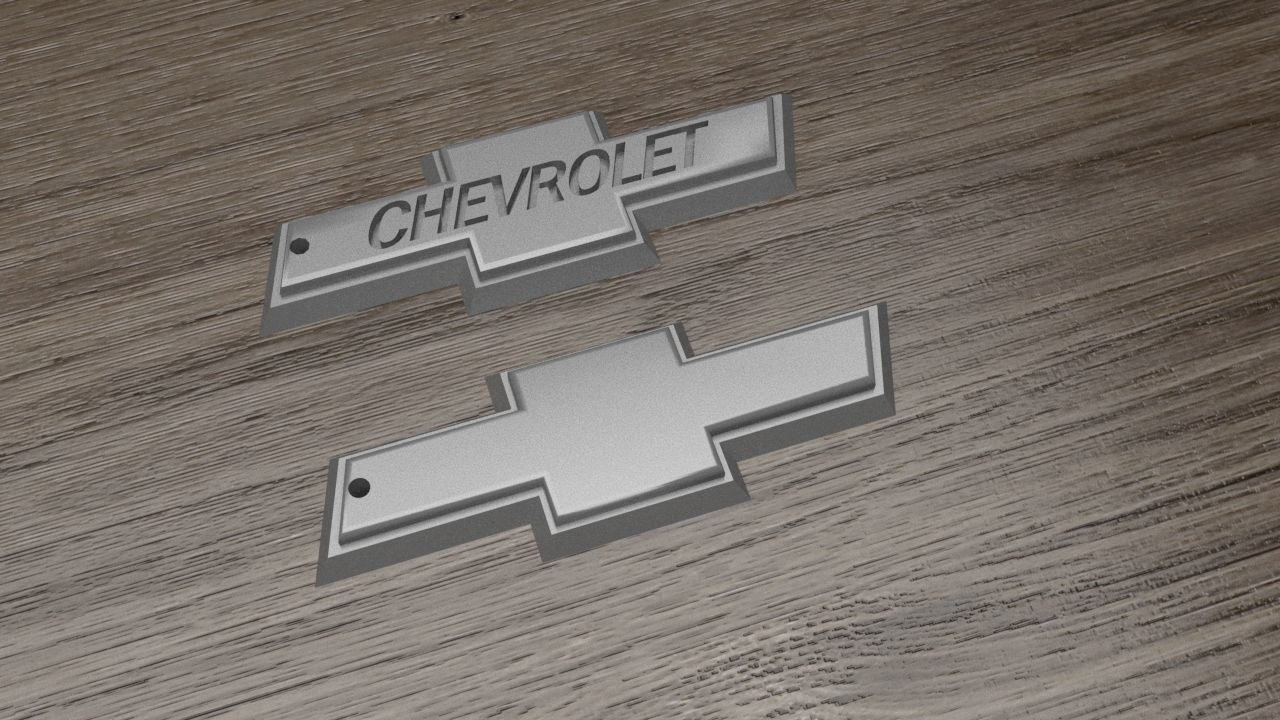 Chevrolet logo keychain 3D print model 3D print model 3D model 3D ...