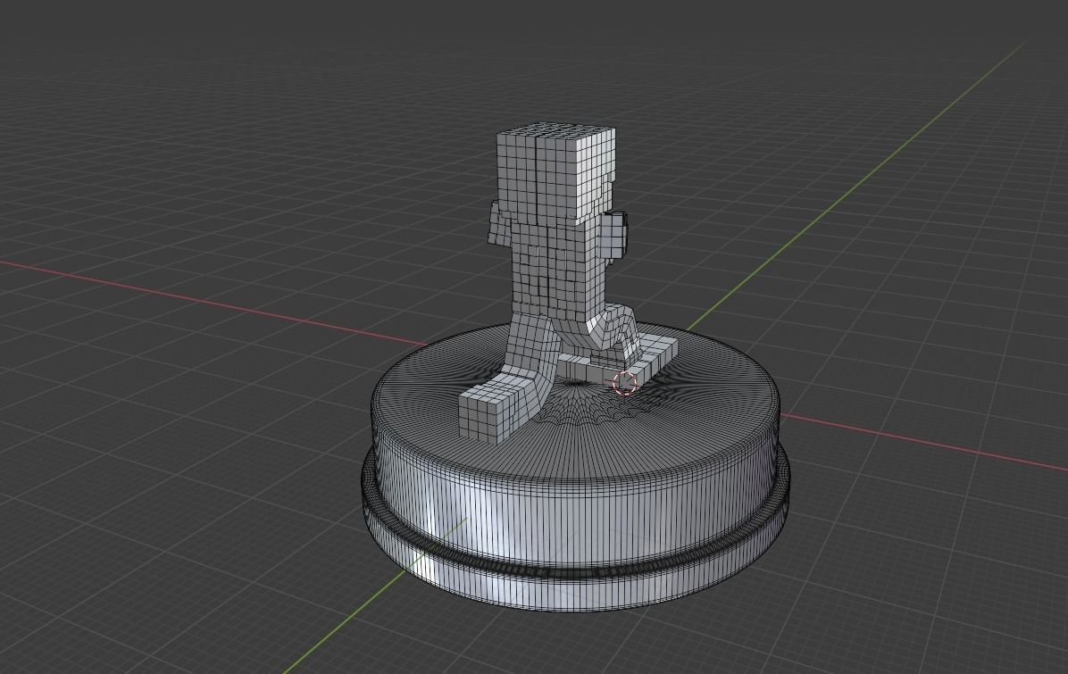 statue minecraft 3D model | CGTrader