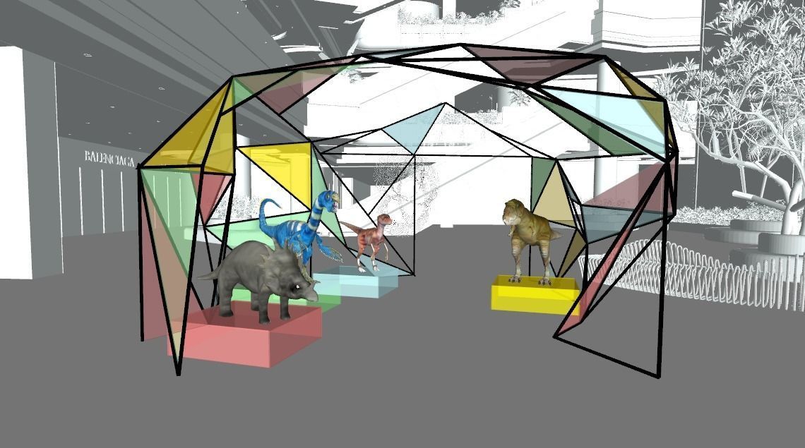 Exhibition hall Art installation Acrylic 3D model | CGTrader