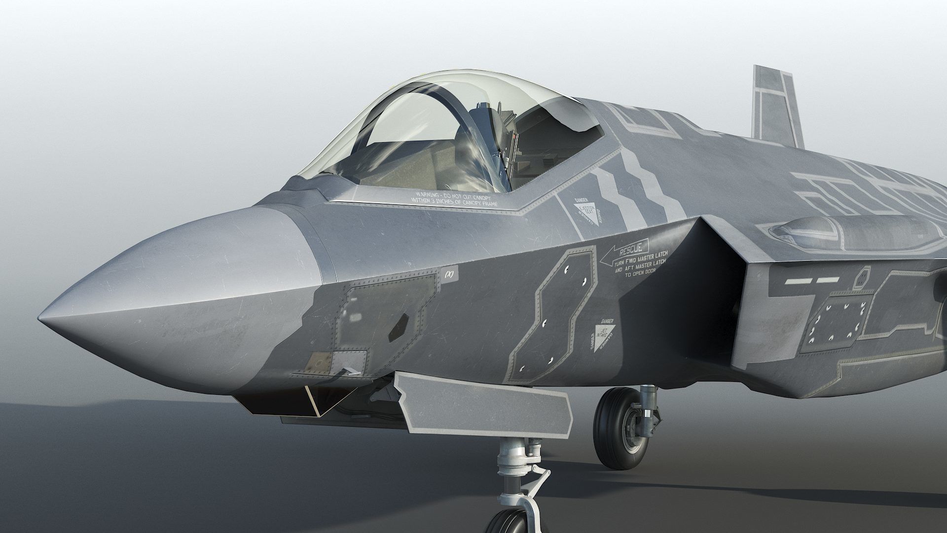 Lockheed Martin F-35A Lightning II rigged 3D model rigged | CGTrader