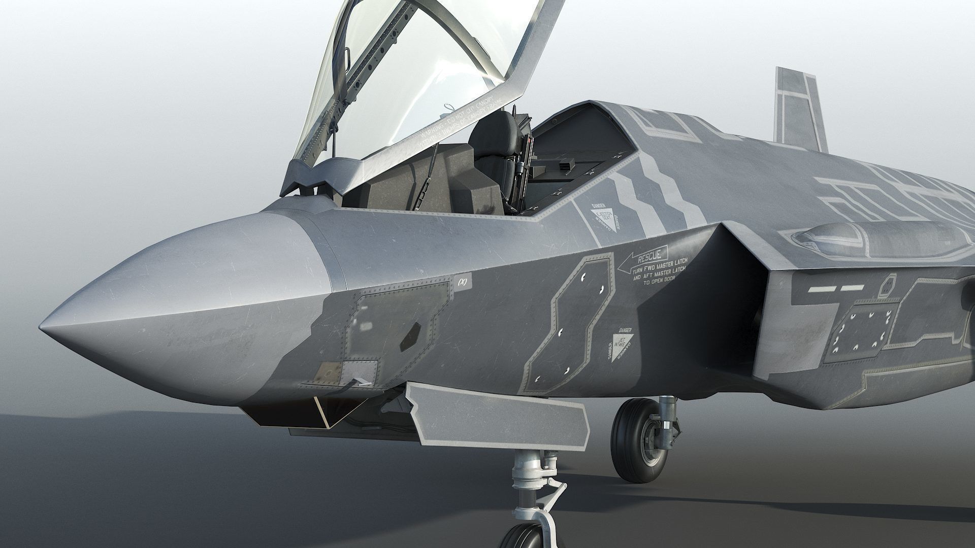 Lockheed Martin F-35A Lightning II rigged 3D model rigged | CGTrader