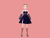 3D model vtuber model girl in dress and boots VR / AR / low-poly | CGTrader