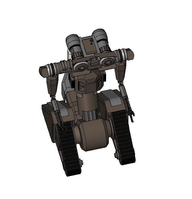 ARC-02-Johnny 5 robot 3D model 3D model animated | CGTrader