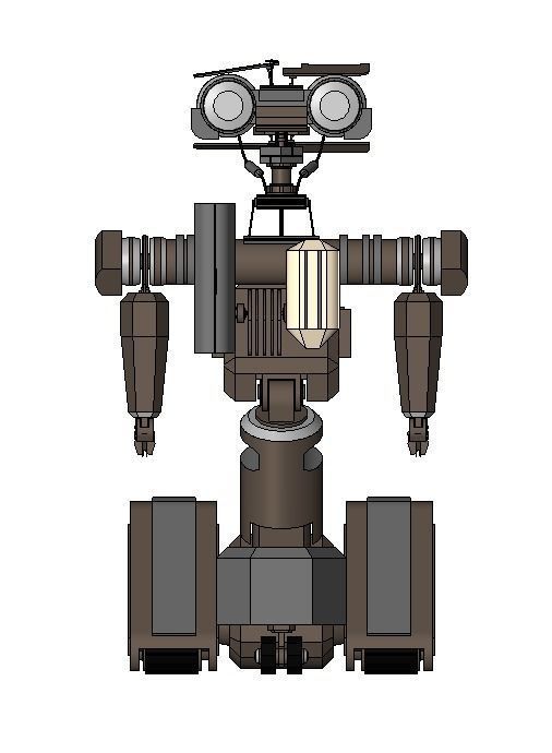 ARC-02-Johnny 5 robot 3D model 3D model animated | CGTrader