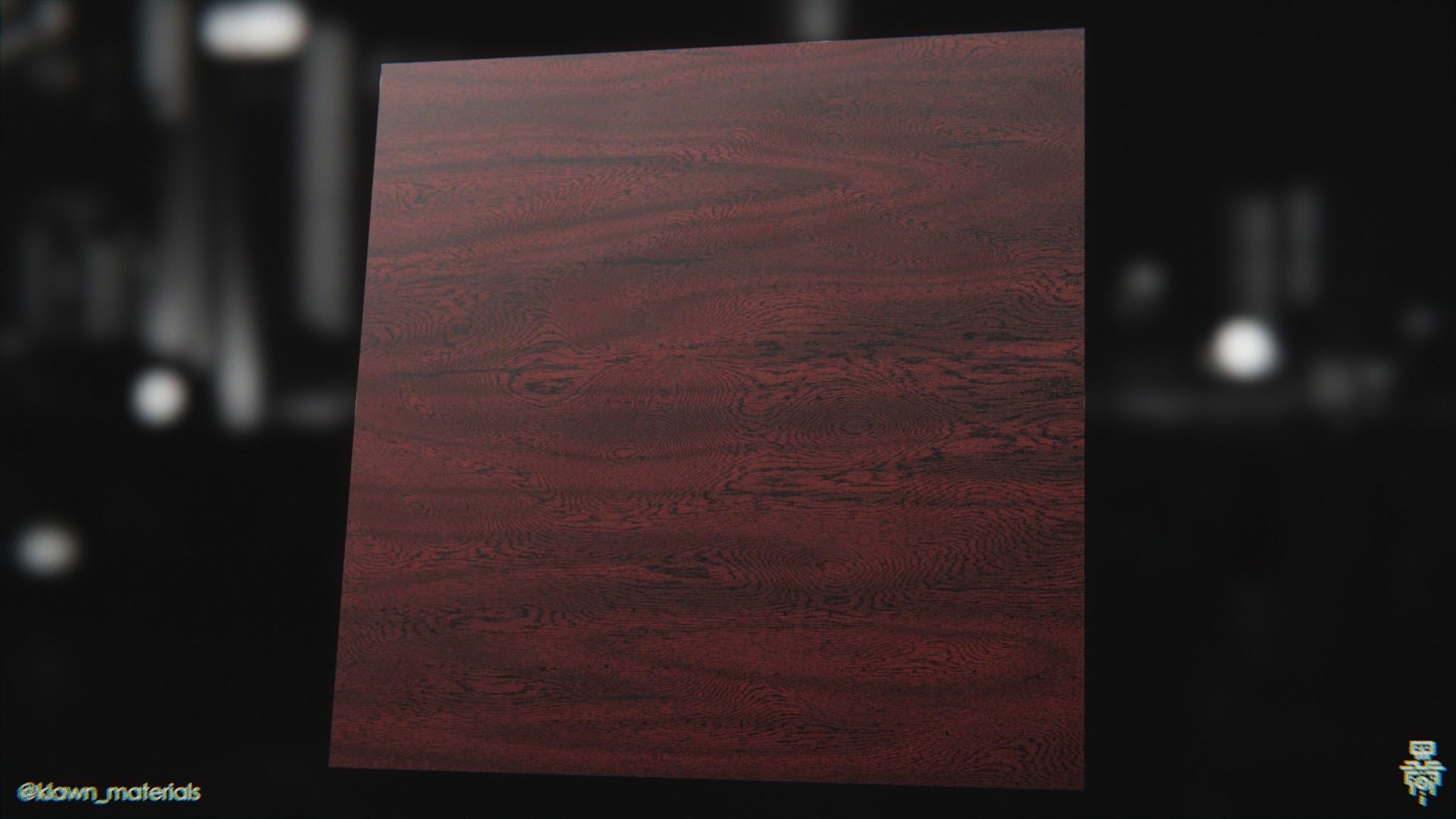 Procedural Dark Walnut Wood Material plus 4k PBR Textures Texture ...