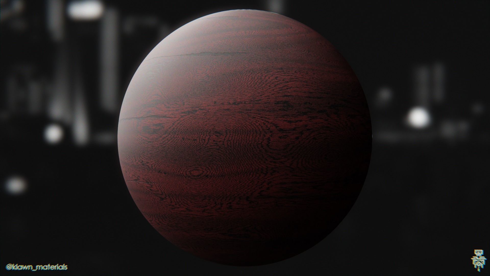 Procedural Dark Walnut Wood Material plus 4k PBR Textures Texture ...