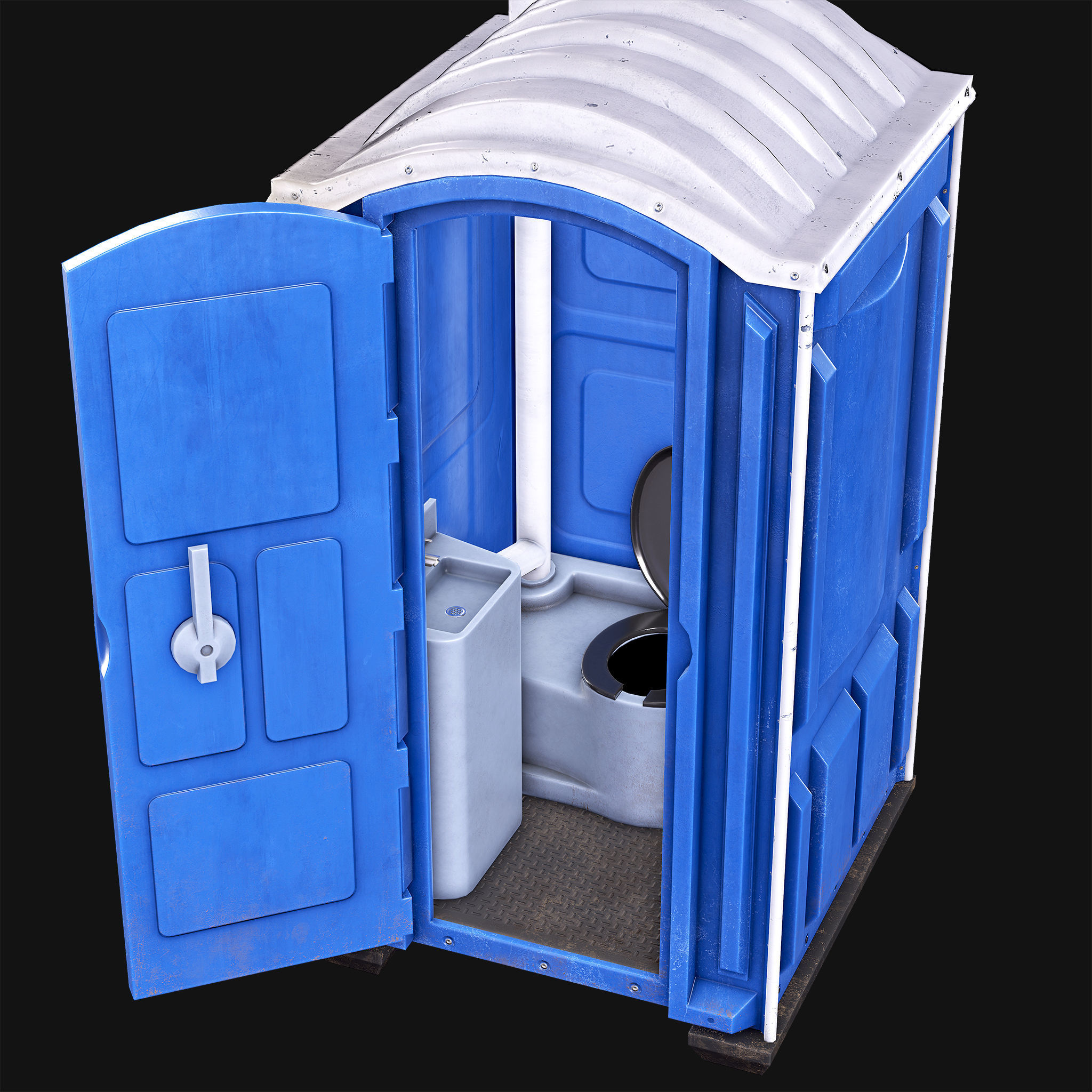 3D model Portaloo Portable Toilet VR / AR / low-poly | CGTrader