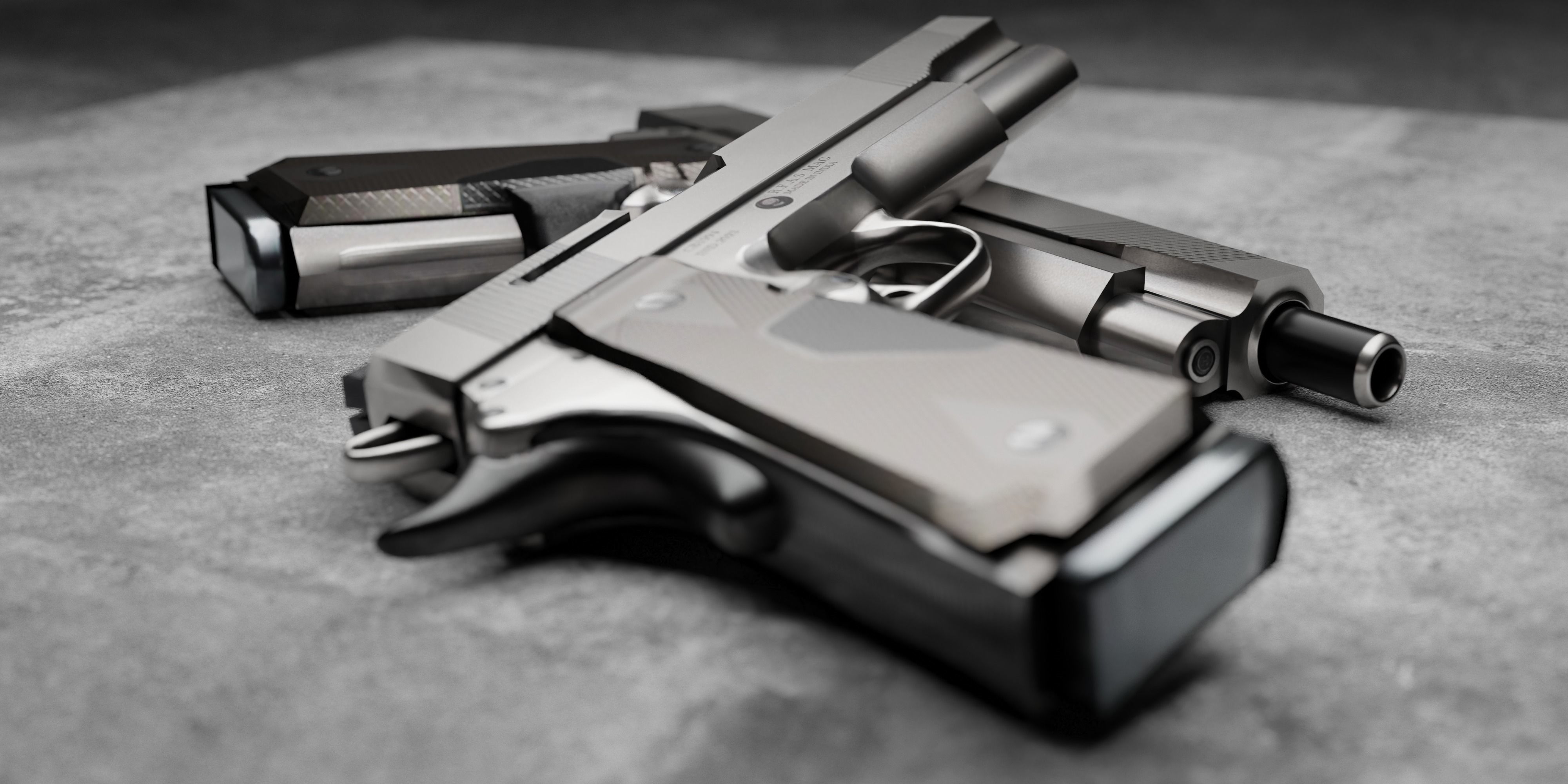 Best Realistic Pistol Gun 3D model animated | CGTrader
