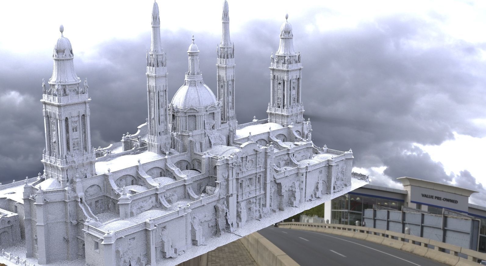 Fantasy Architecture High Fantasy Ornate city Library 3D model | CGTrader