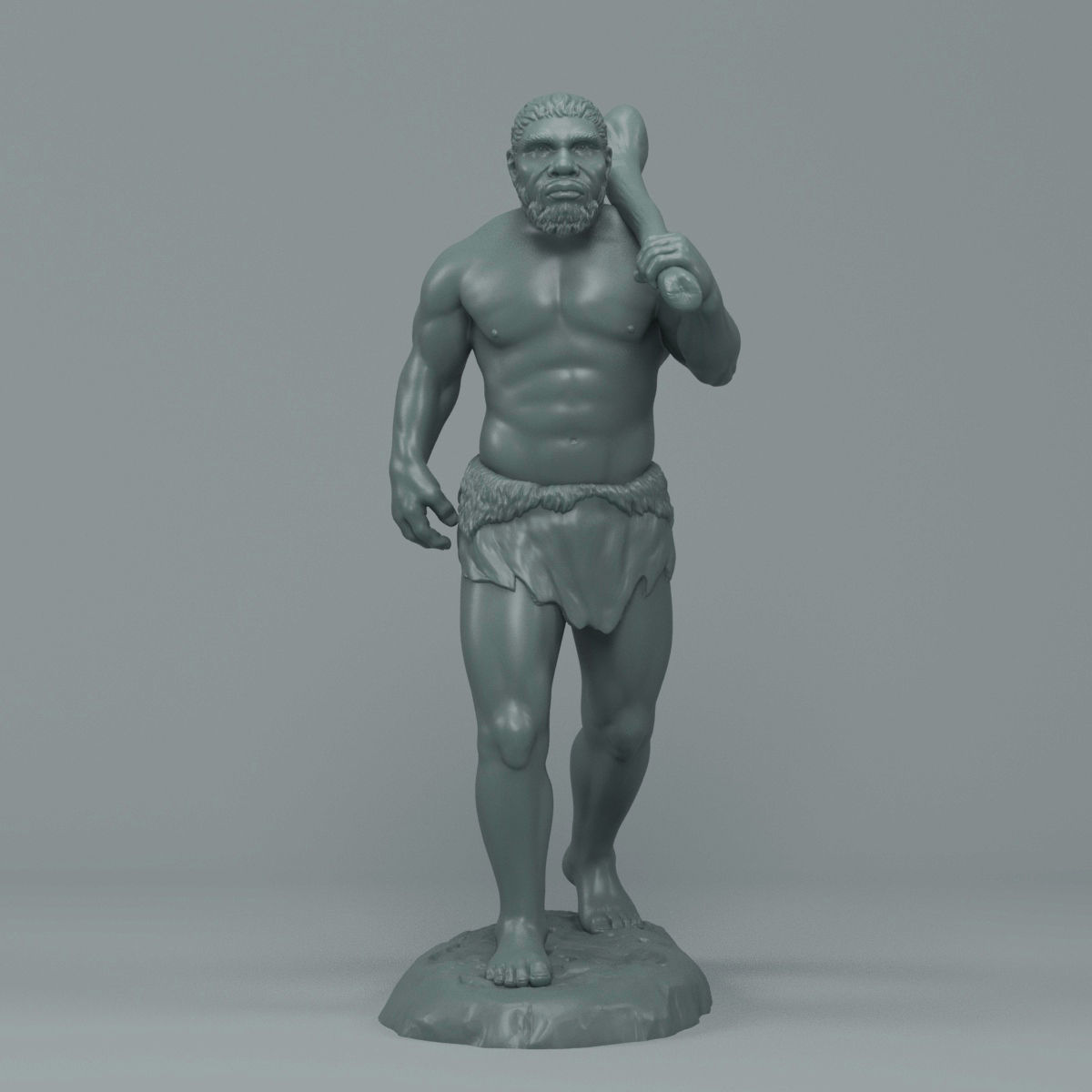 Neanderthal man 3D model 3D printable | CGTrader