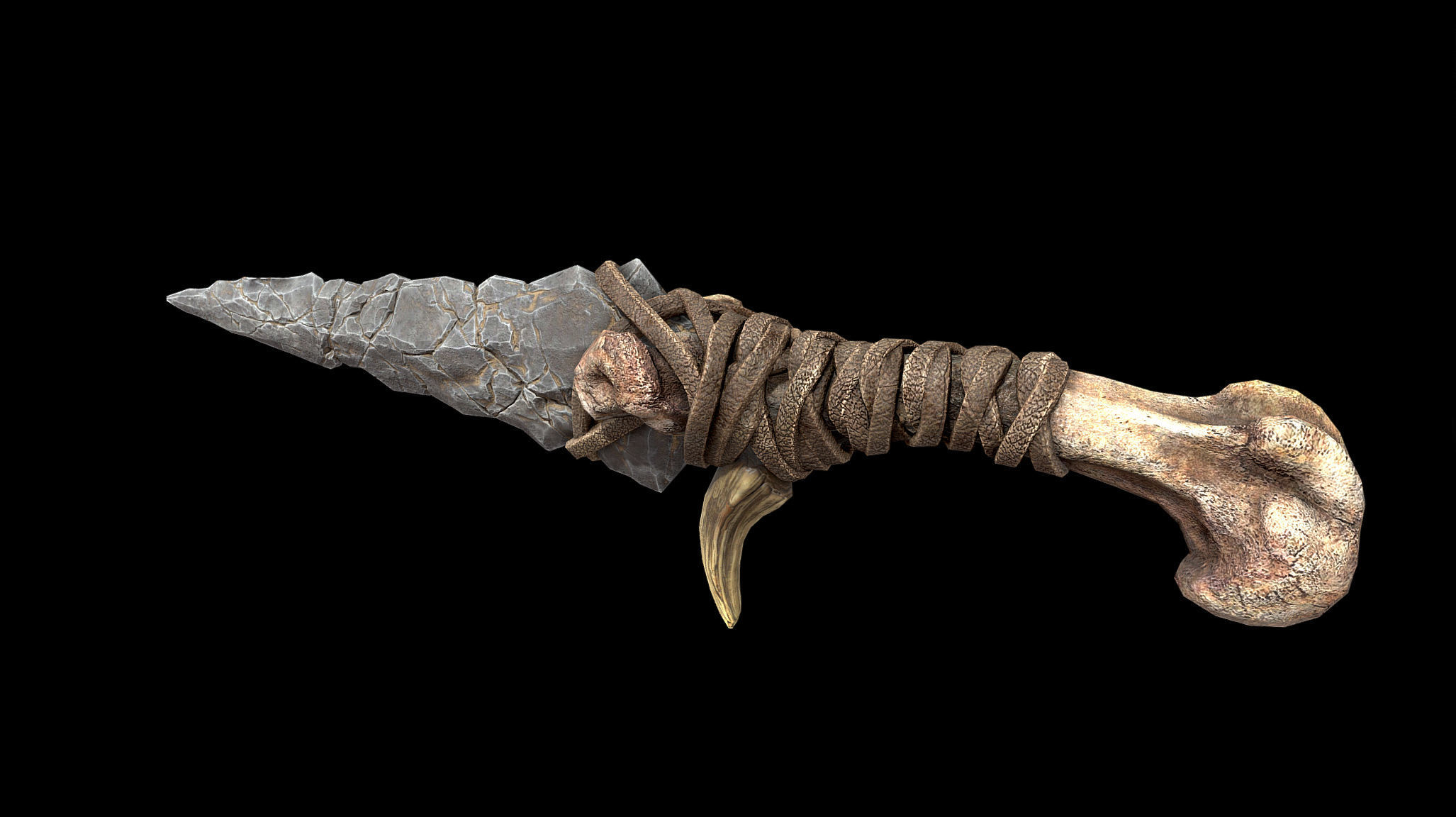 3D model Stone Dagger VR / AR / low-poly | CGTrader