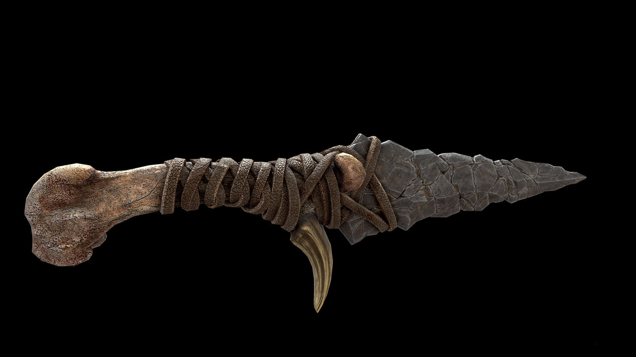 3D model Stone Dagger VR / AR / low-poly | CGTrader
