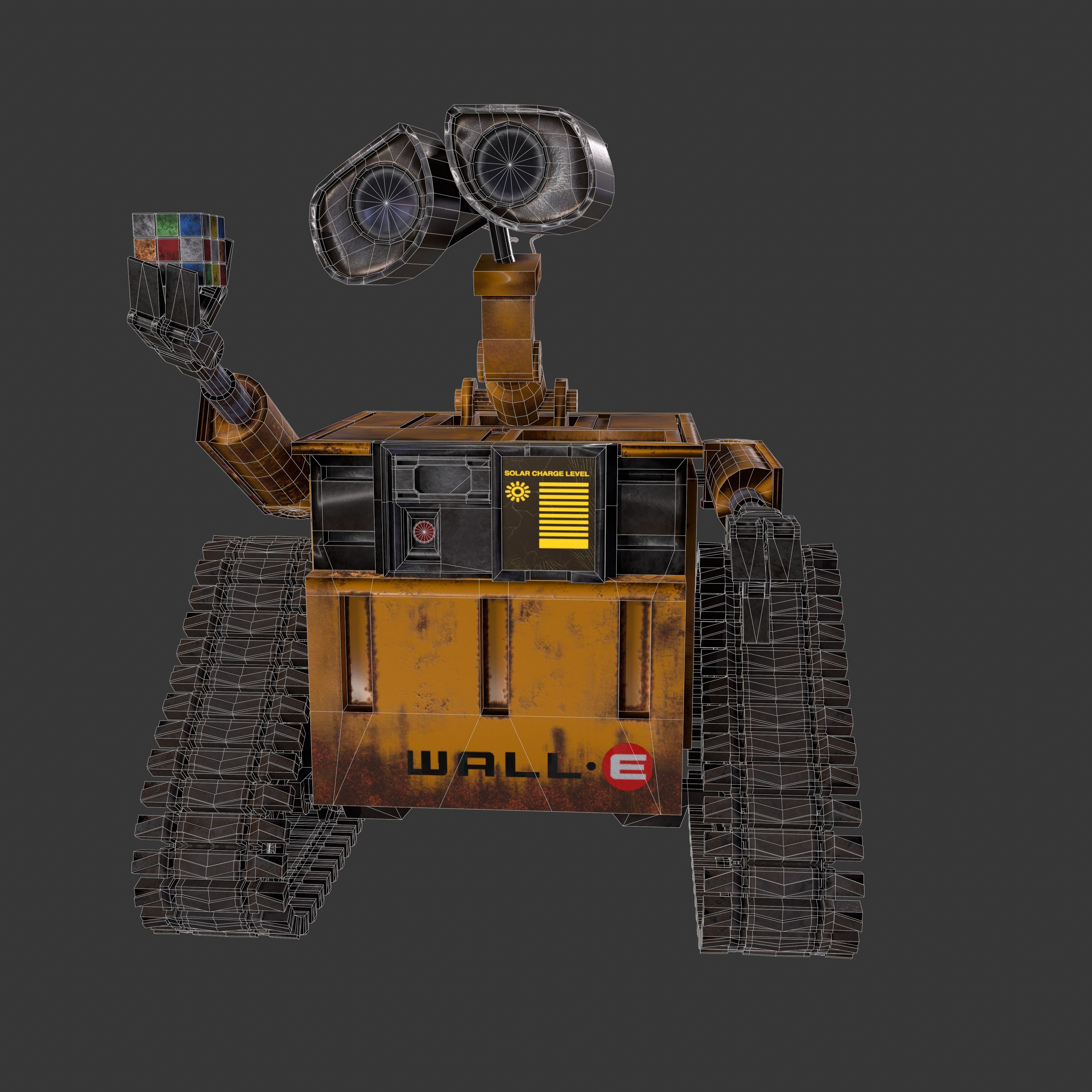 3D model Wall-E SIFI CG Character Game Ready Lowpoly VR / AR / low-poly ...