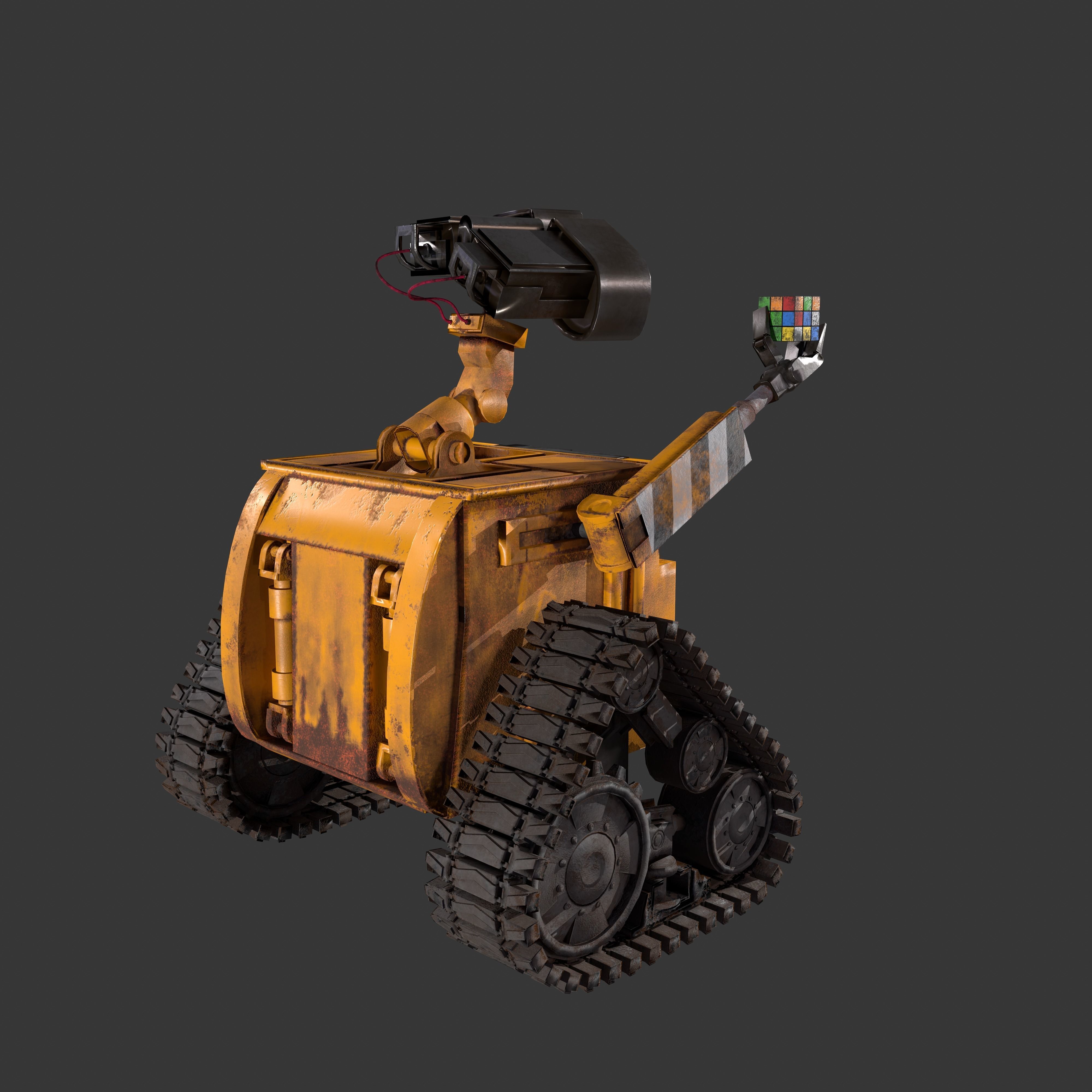 3D model Wall-E SIFI CG Character Game Ready Lowpoly VR / AR / low-poly ...