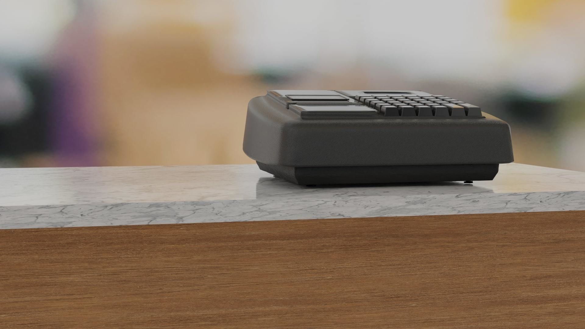 Cash register - with texture free 3D model | CGTrader