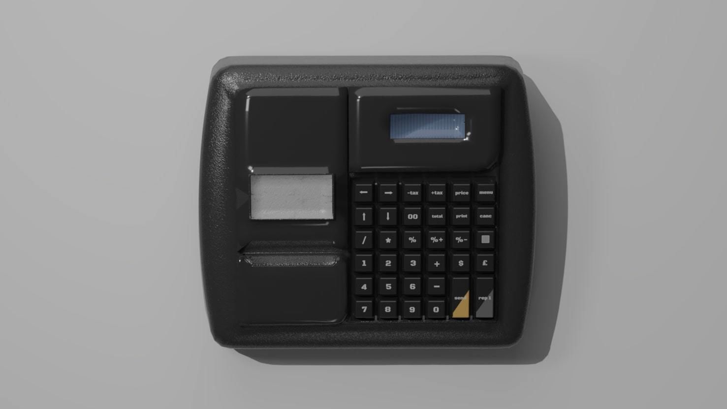 Cash register - with texture free 3D model | CGTrader
