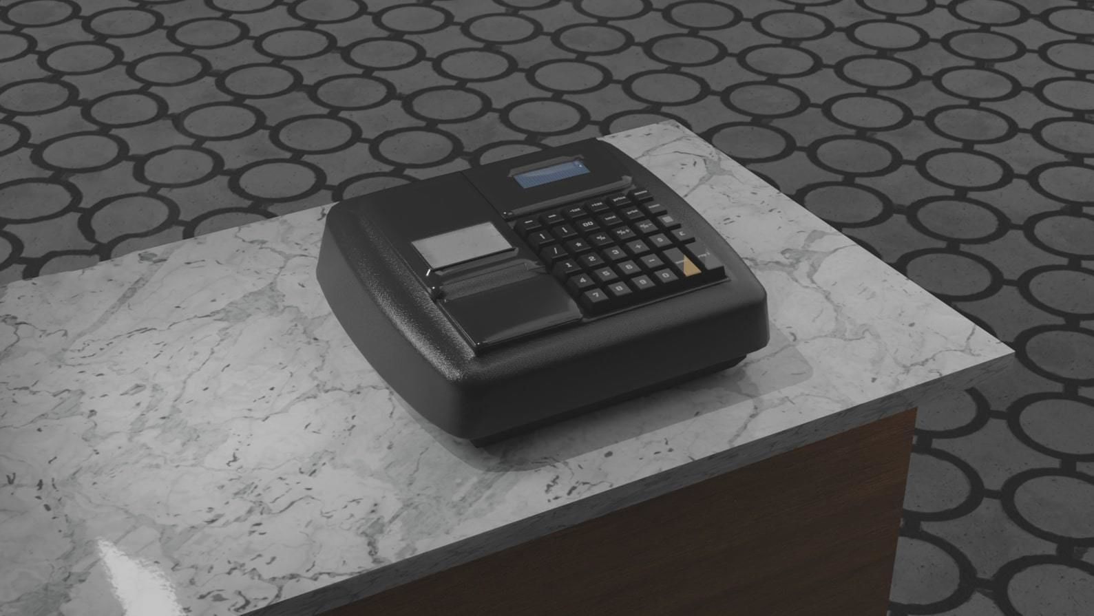 Cash register - with texture 3D model | CGTrader