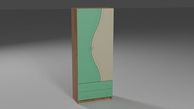 small wardrobe free VR / AR / low-poly 3D model | CGTrader