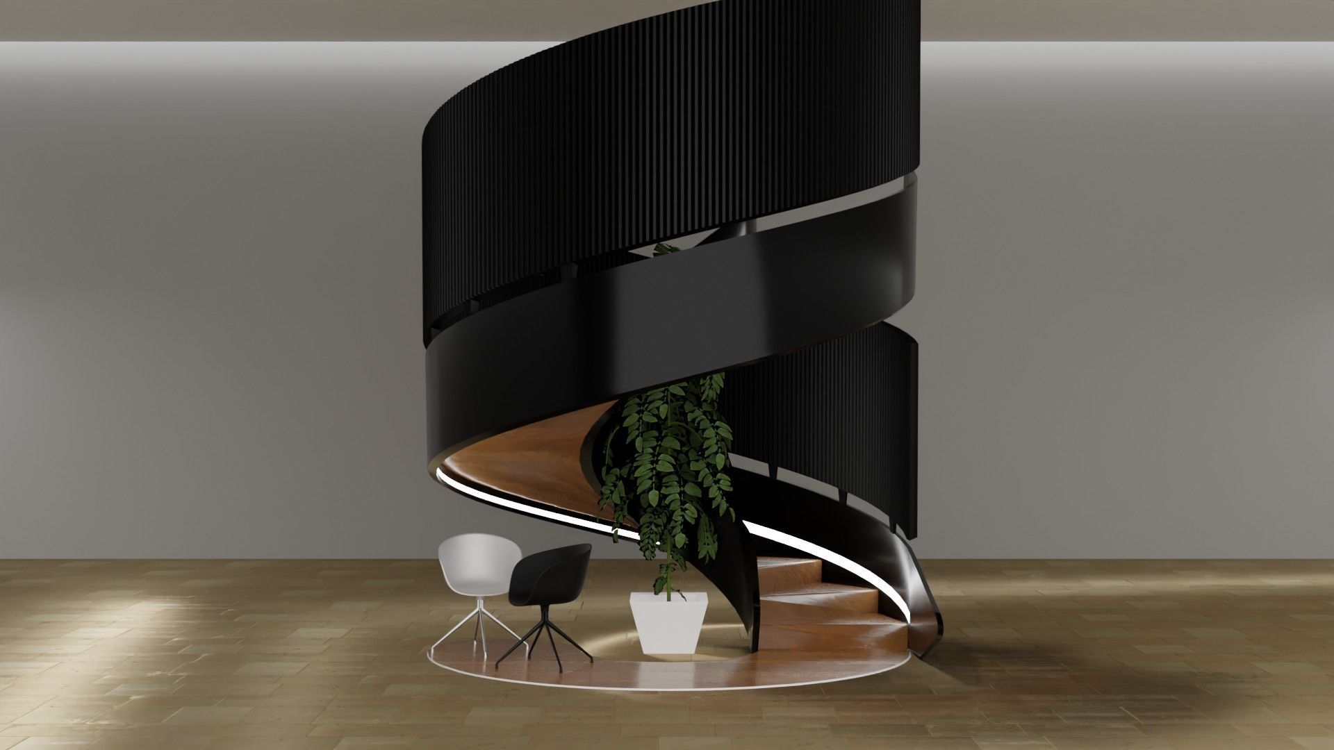 loop stairs 3D model | CGTrader