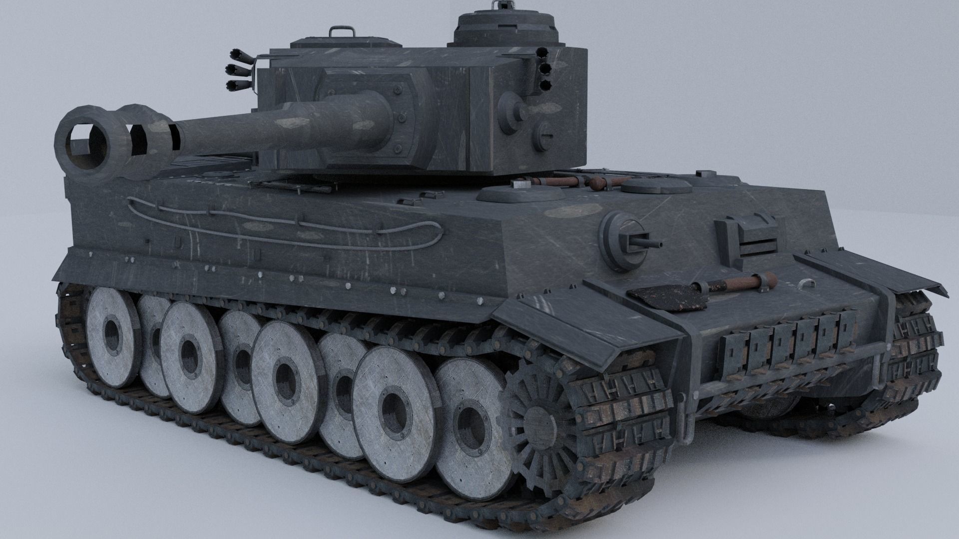 Tiger 131 3D model rigged | CGTrader