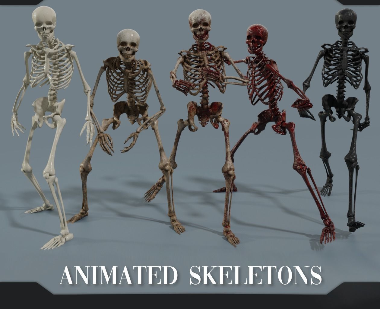 3D model Lowpoly Male Human Skeleton VR / AR / low-poly | CGTrader