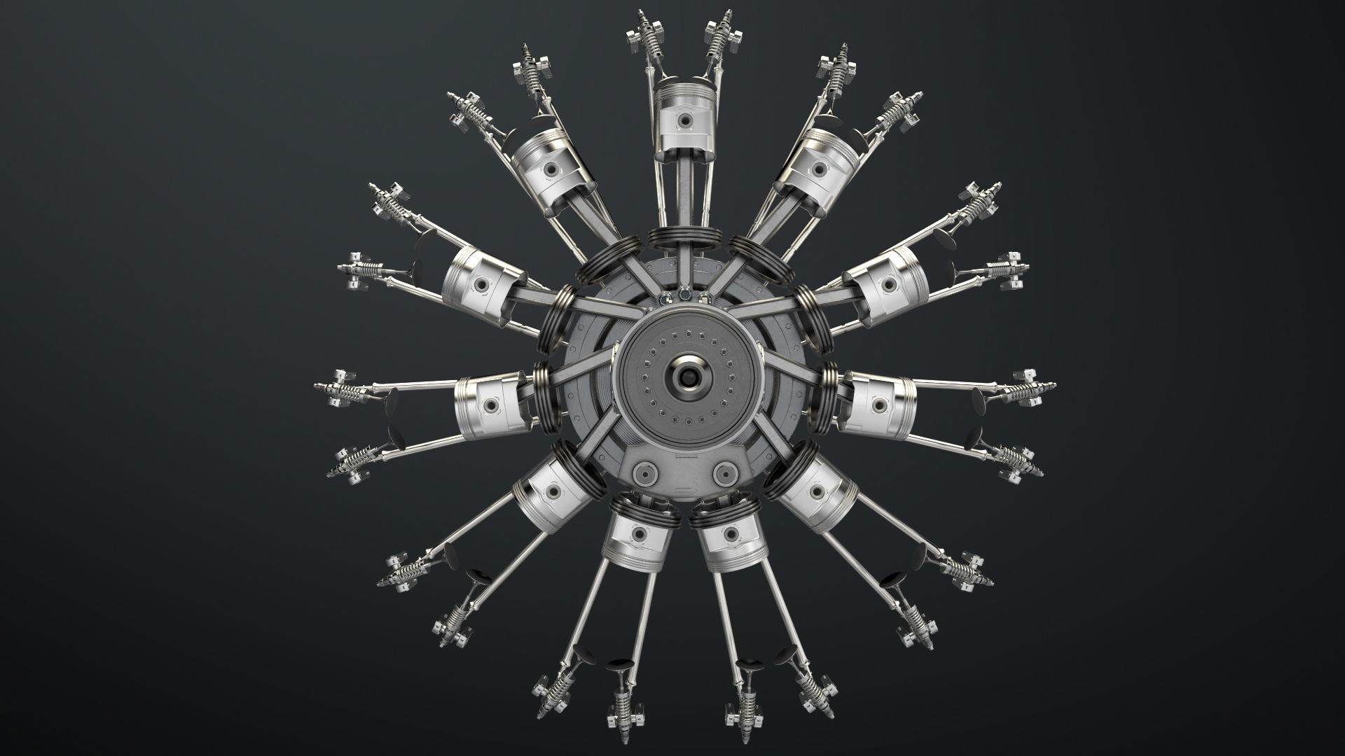 AirCraft Engine 3D model animated rigged | CGTrader