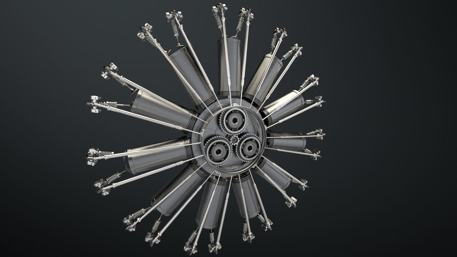 AirCraft Engine 3D model animated rigged | CGTrader