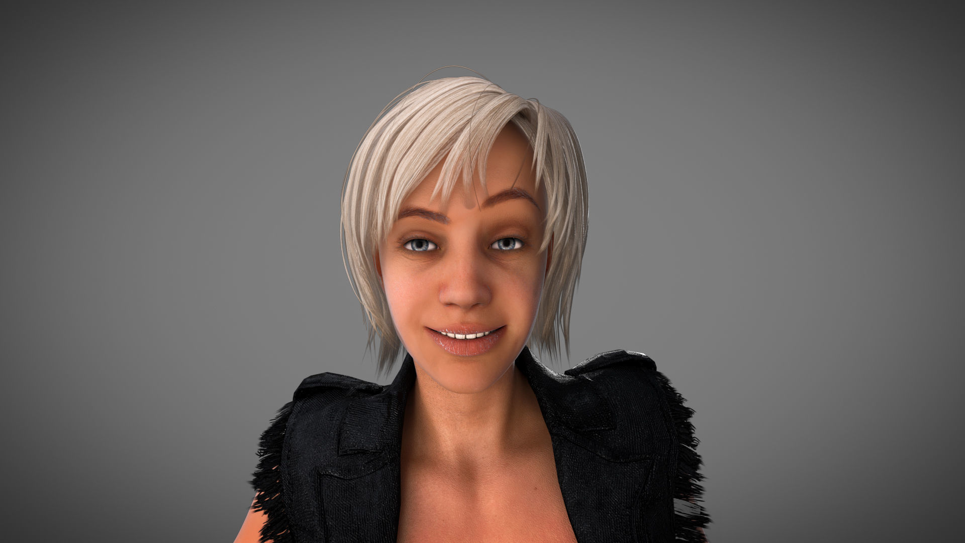 3D model Realistic Game Ready Woman Character Laura VR / AR / low-poly ...