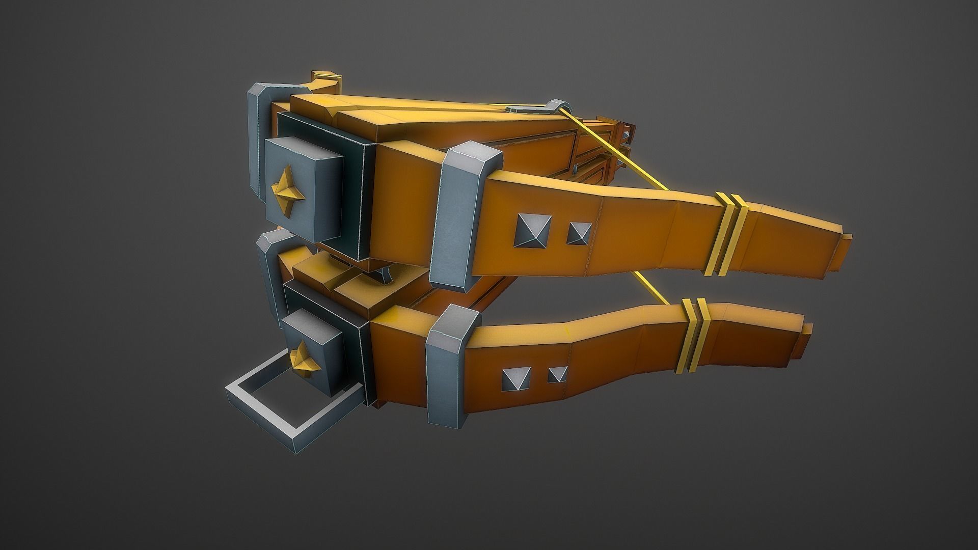 3D model Double Crossbow Stylized Cartoon VR / AR / low-poly | CGTrader