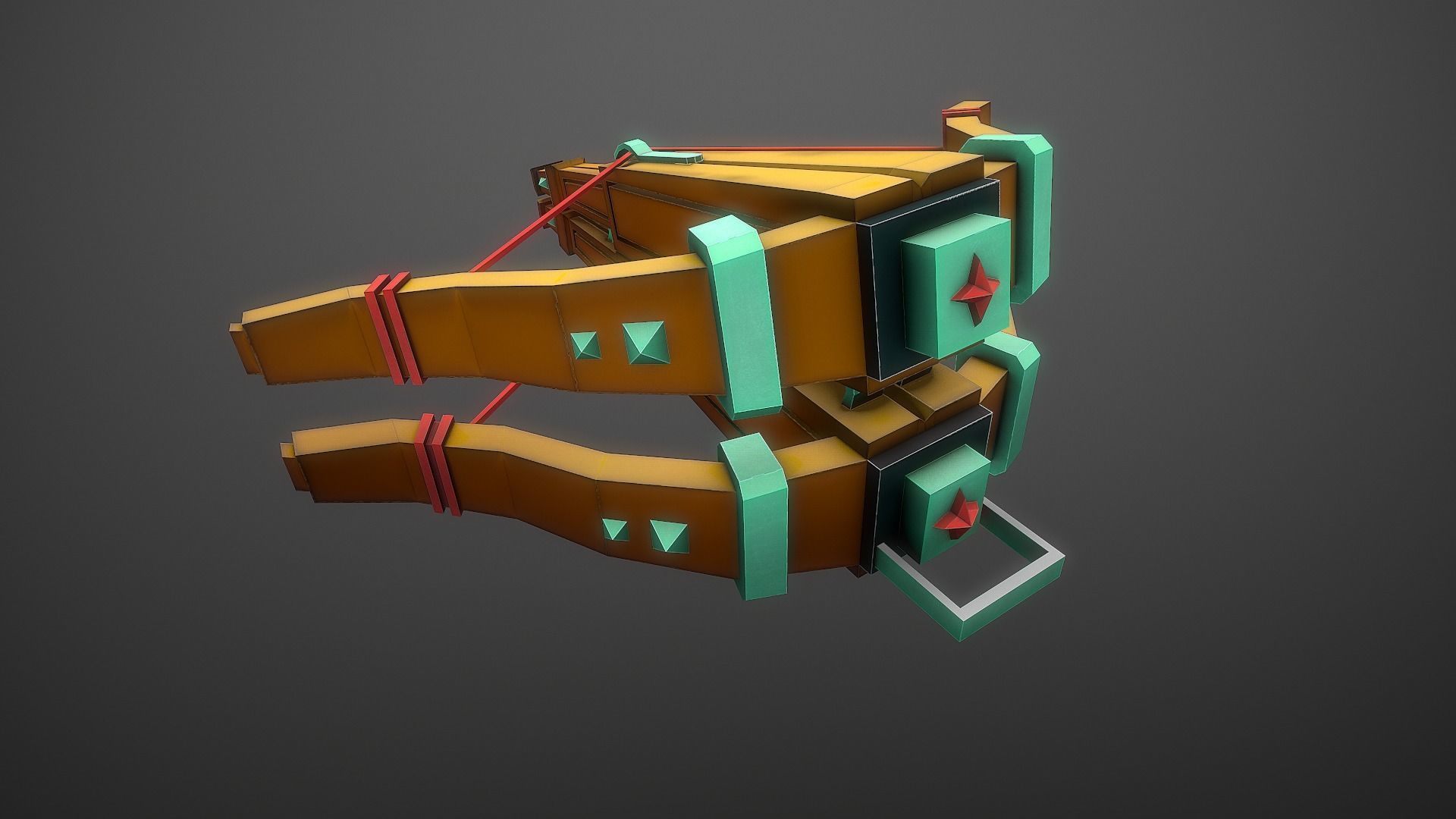 3D model Double Crossbow Stylized Cartoon VR / AR / low-poly | CGTrader