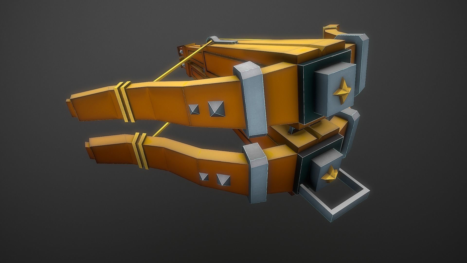 3D model Double Crossbow Stylized Cartoon VR / AR / low-poly | CGTrader