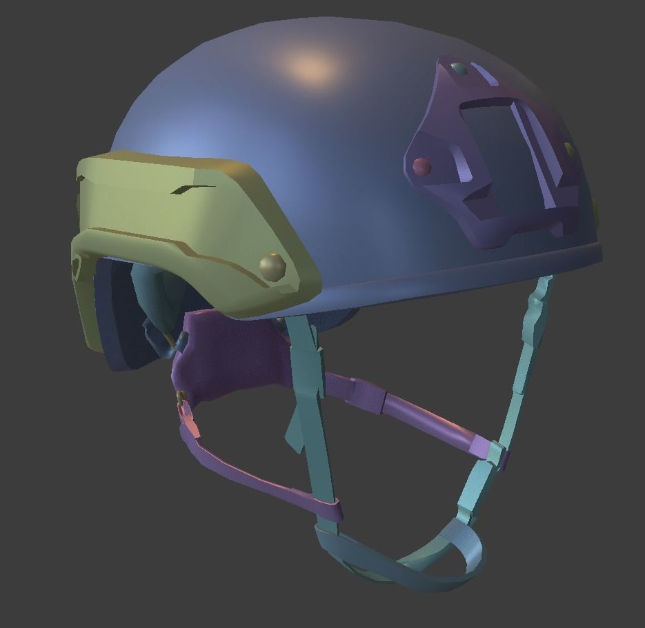 3D model Nexus SF M3 Tactical Helmet LowPoly VR / AR / low-poly | CGTrader