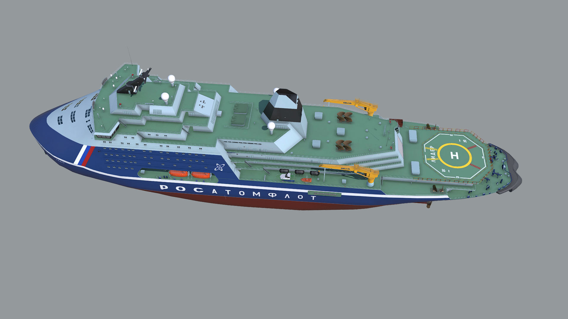 Icebreaker Lider Project 10510 3D model | CGTrader